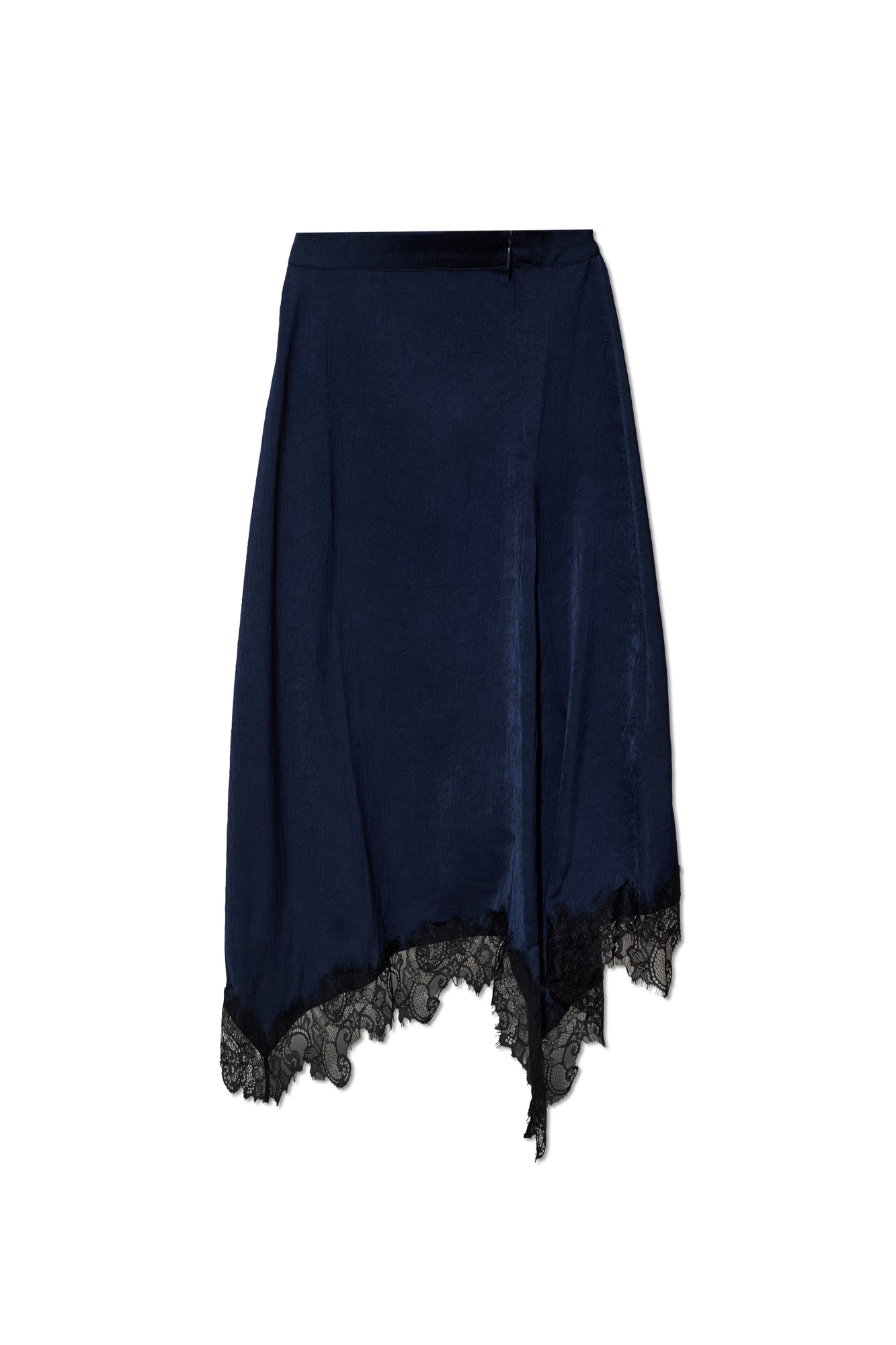 BAUM UND PFERDGARTEN Baum Und Pferdgarten "Sophie" Asymmetrical Midi Skirt with Lace Trim